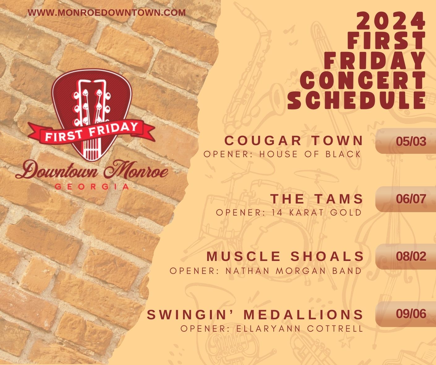 First Friday Concert Series begins Friday on the new Monroe Town Green ...